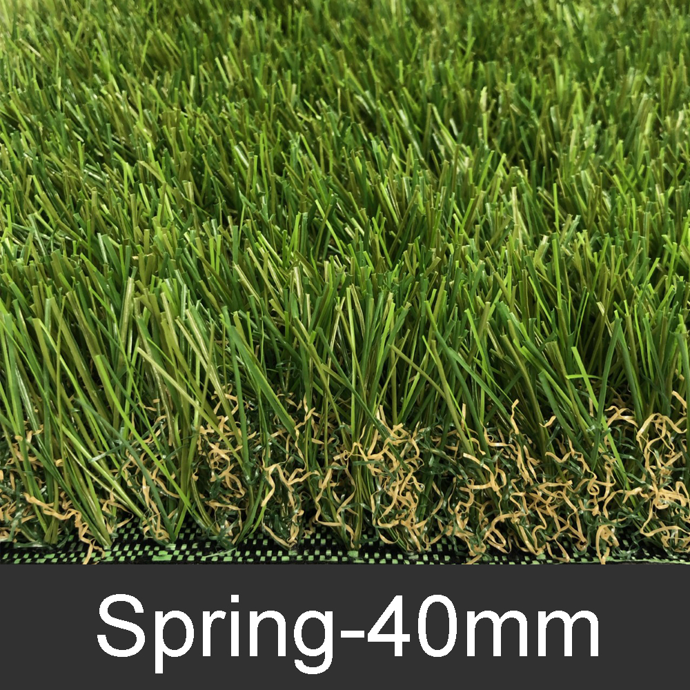 New Spring-40mm 4 Tone Artificial Grass Synthetic Turf Lawn - TGOP