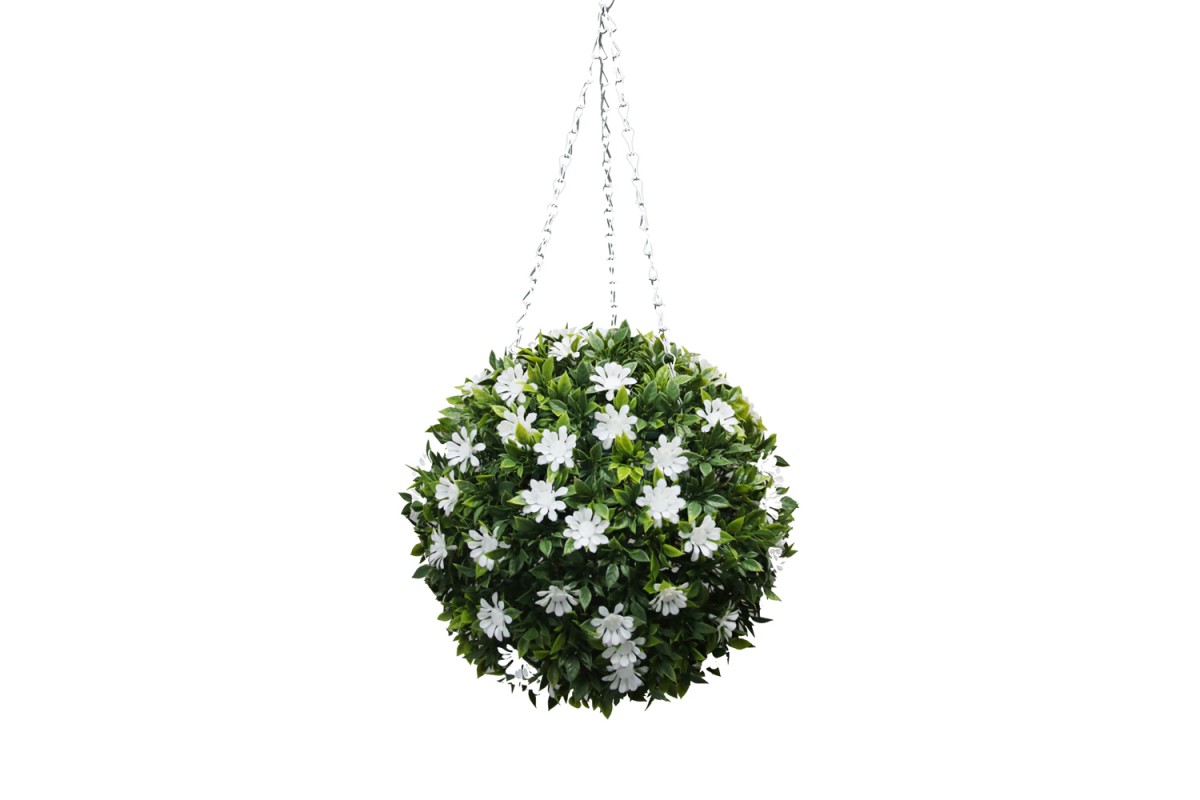 Artificial Sun Flower Hanging Topiary Ball HY154-A-28-H - TGOP