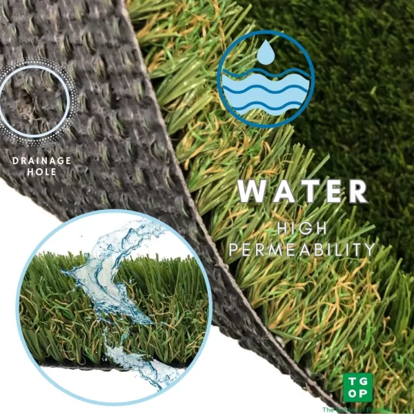 Ultra 40mm 5 Tone Artificial Grass Synthetic Turf Lawn Carpet - TGOP